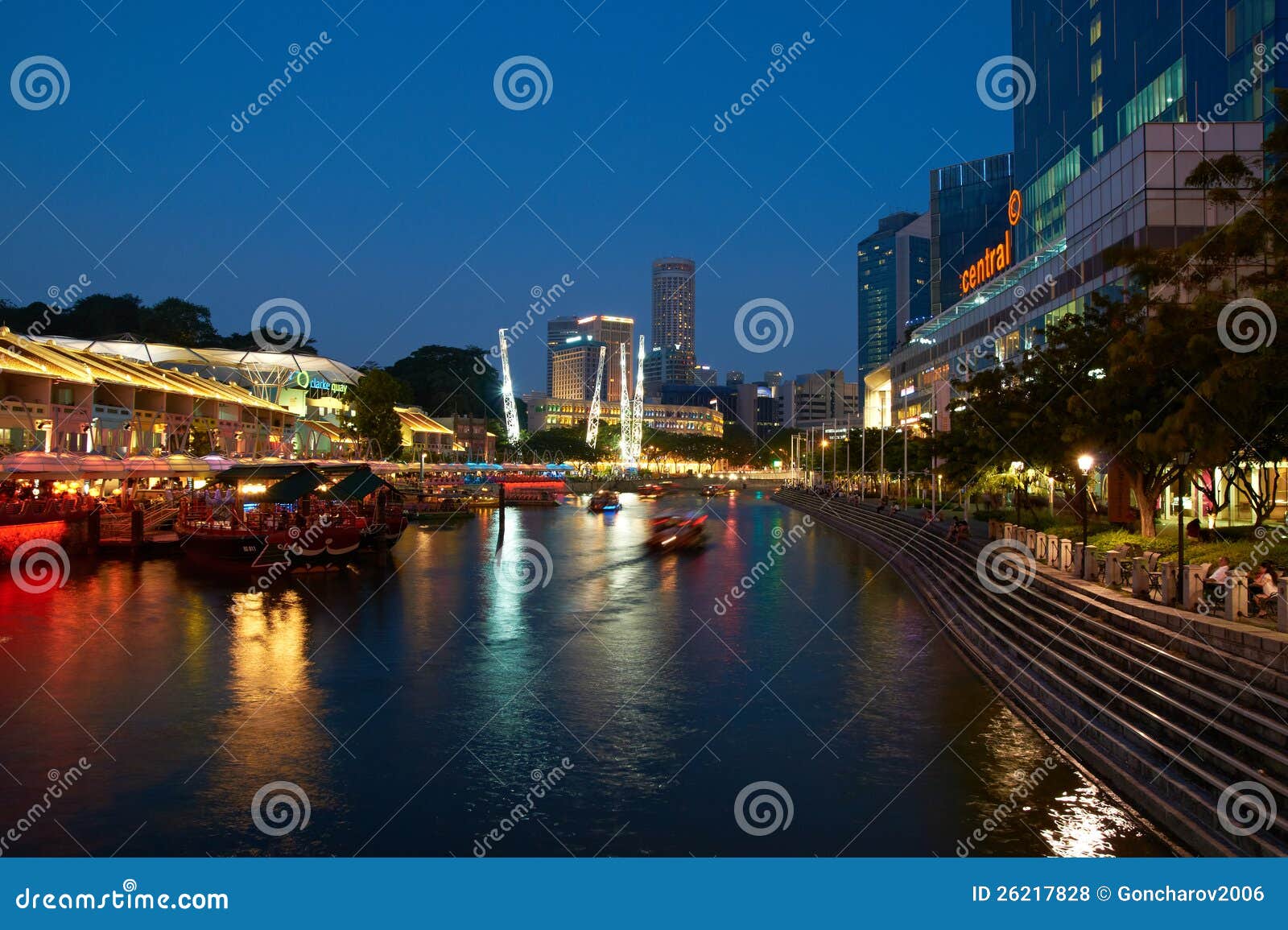 Clarke Quay, Singapore - July 16, 2022 Editorial Image | CartoonDealer ...