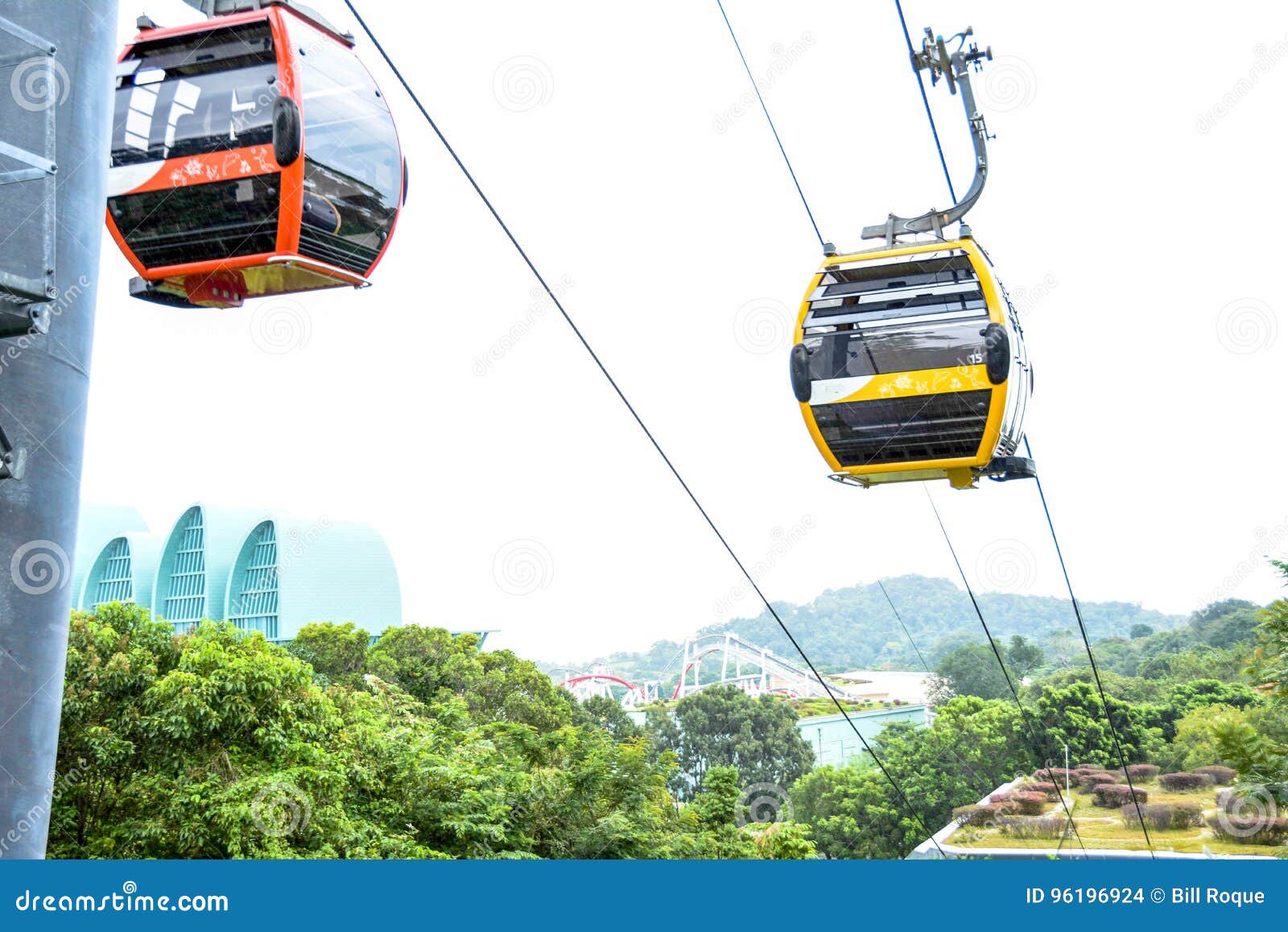 Singapore Sentosa Cable Car Tour Stock Photo - Image of island, outdoor ...