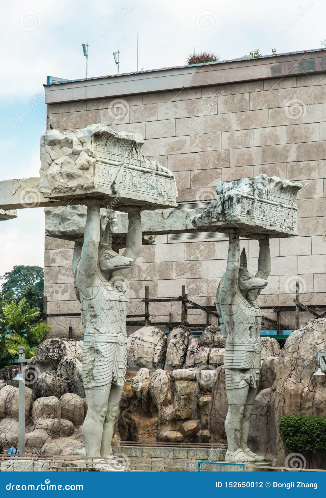 Singapore -26 SEP 2017:Singapore Universal Studios Egypt City Part View ...