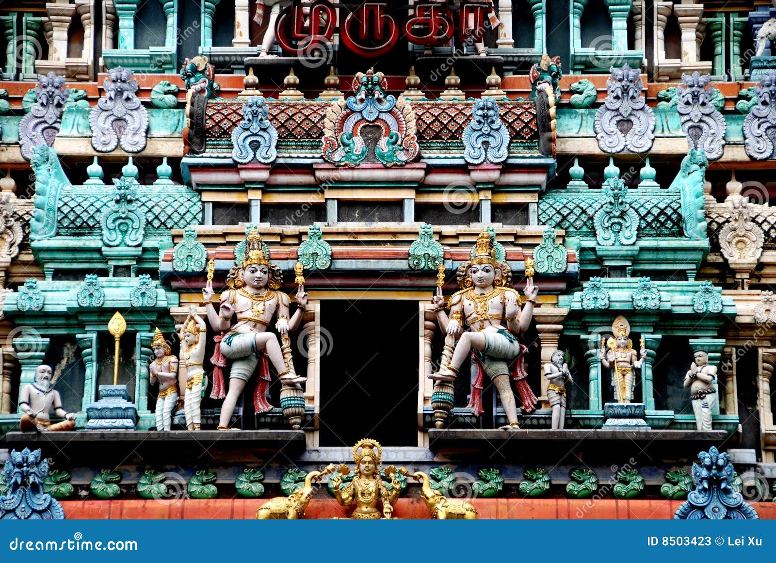 Singapore: Sikhara Tower Deities on Hindu Temple Stock Image - Image of ...