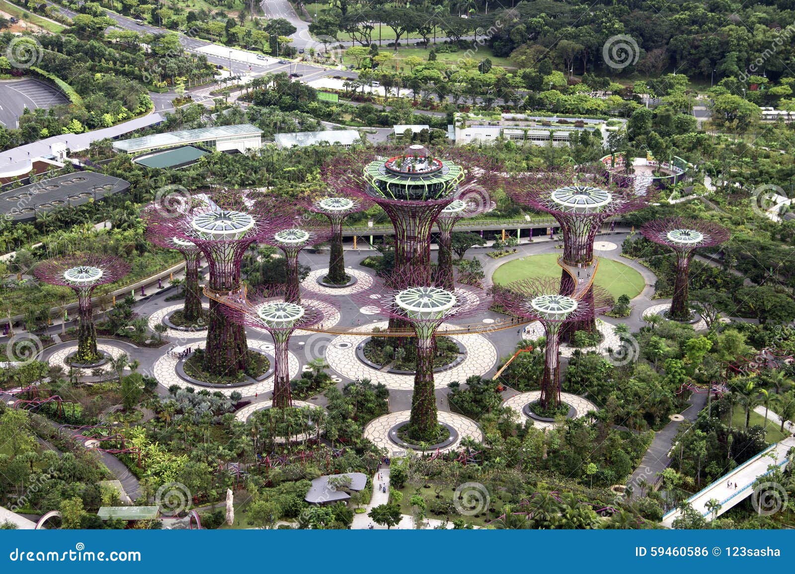 Singapore Supertrees Editorial Image | CartoonDealer.com #84743478