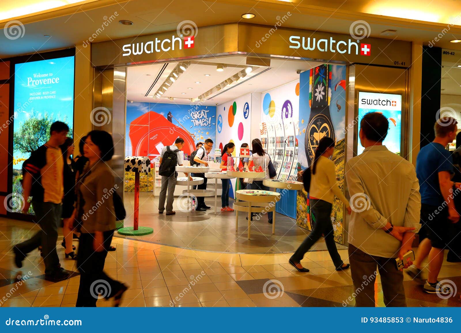 Singapore: Swatch editorial stock photo. Image of mall - 93485853