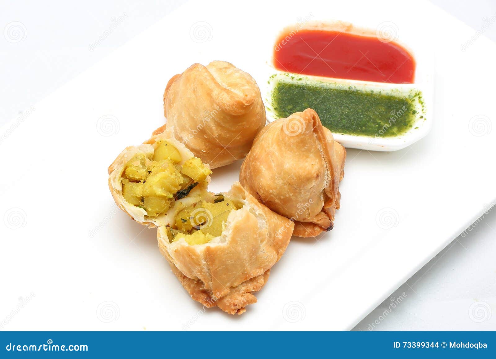 Singara Curry Puff stock photo. Image of deep, triangle - 73399344
