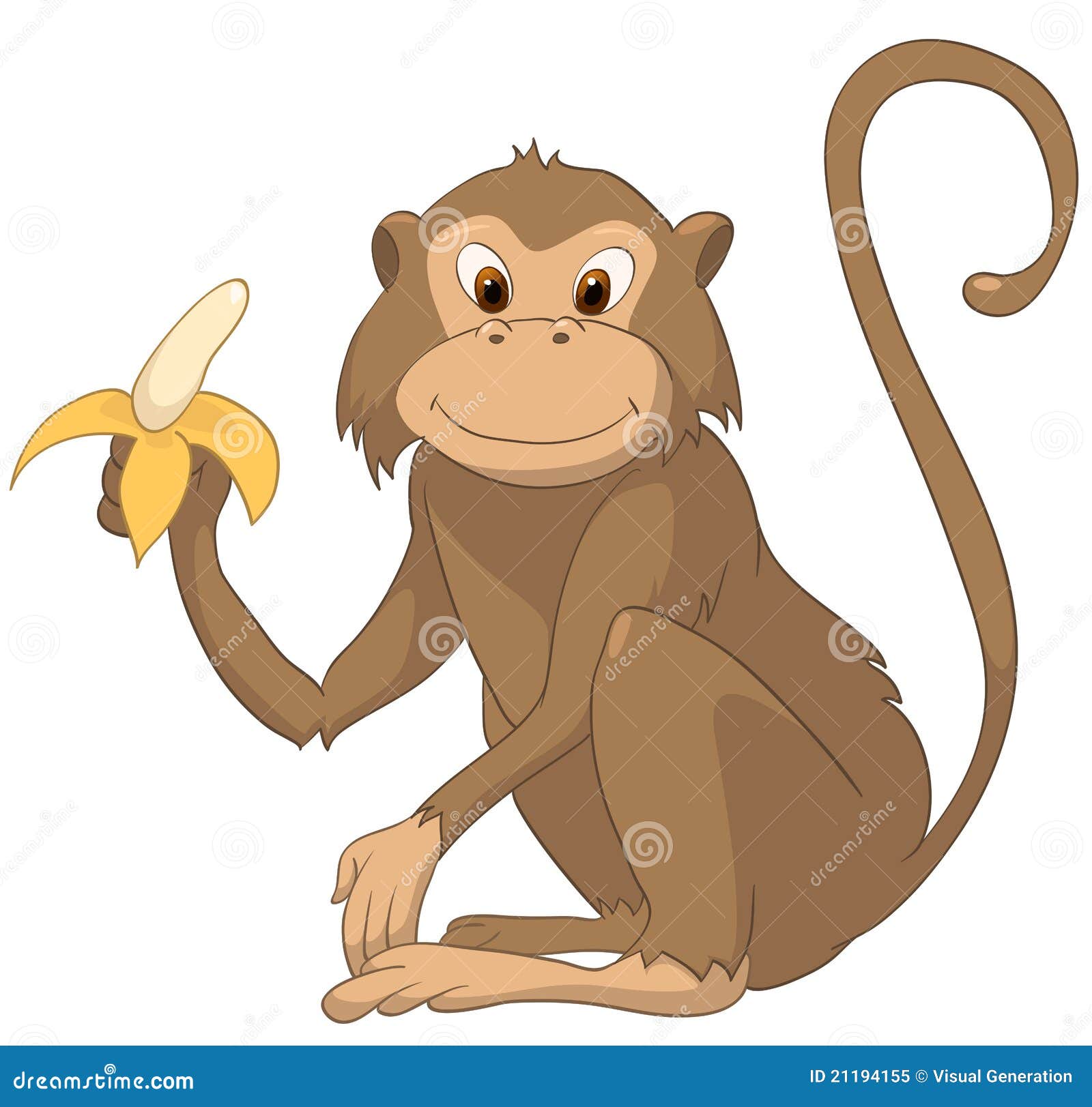 Singe de personnage de dessin animé