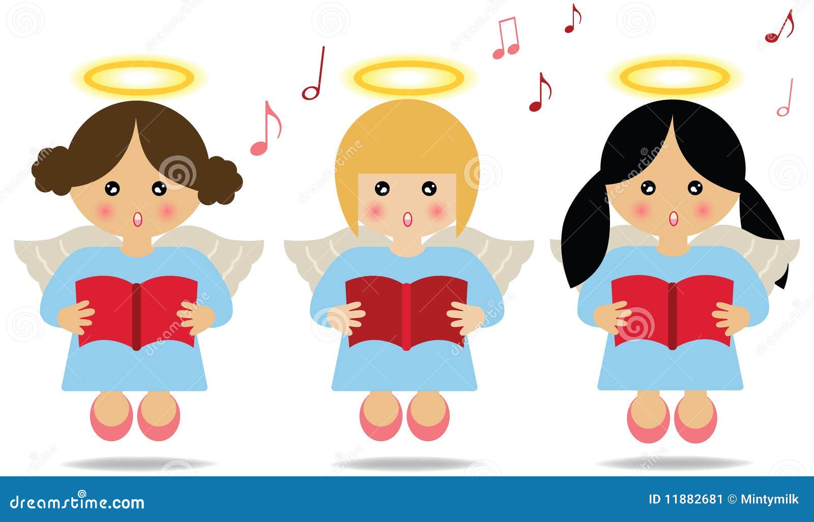 Singende Engel stock abbildung. Illustration von christentum - 11882681