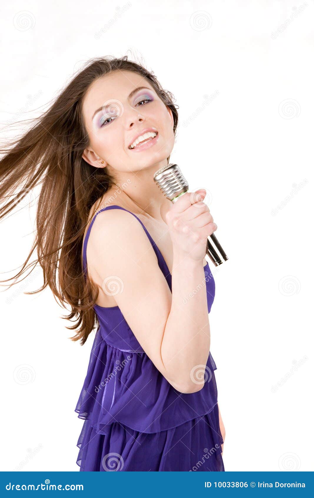 Singer stock photo. Image of isolated, person, brown - 10033806