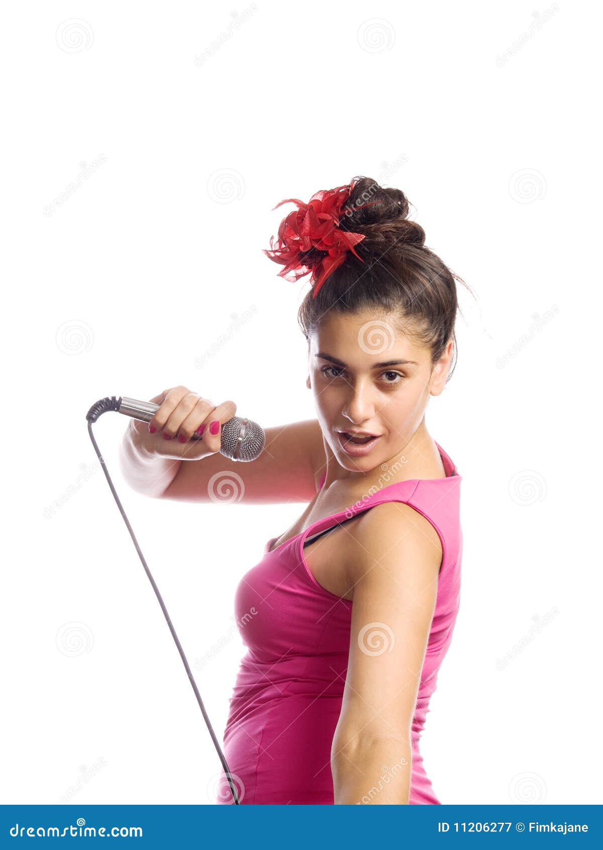 Singer stock image. Image of happy, singer, girl, latin - 11206277