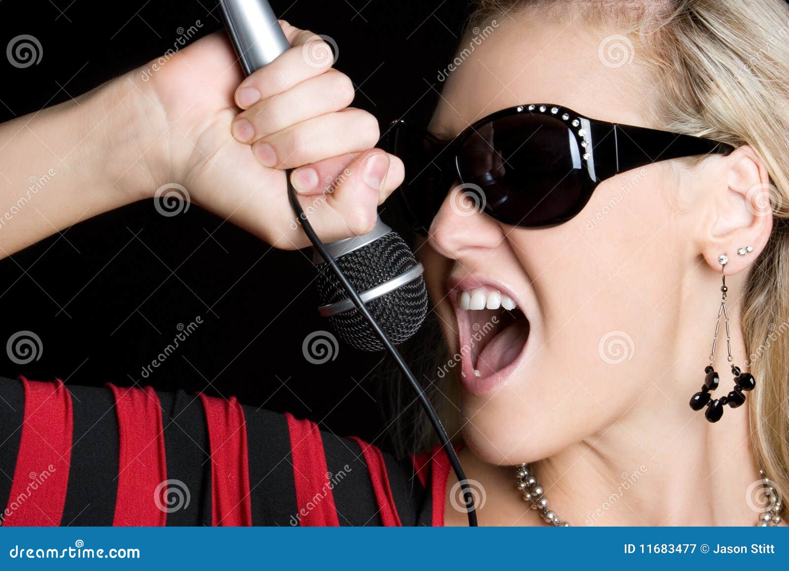 Singer stock image. Image of shades, karaoke, beautiful - 11683477