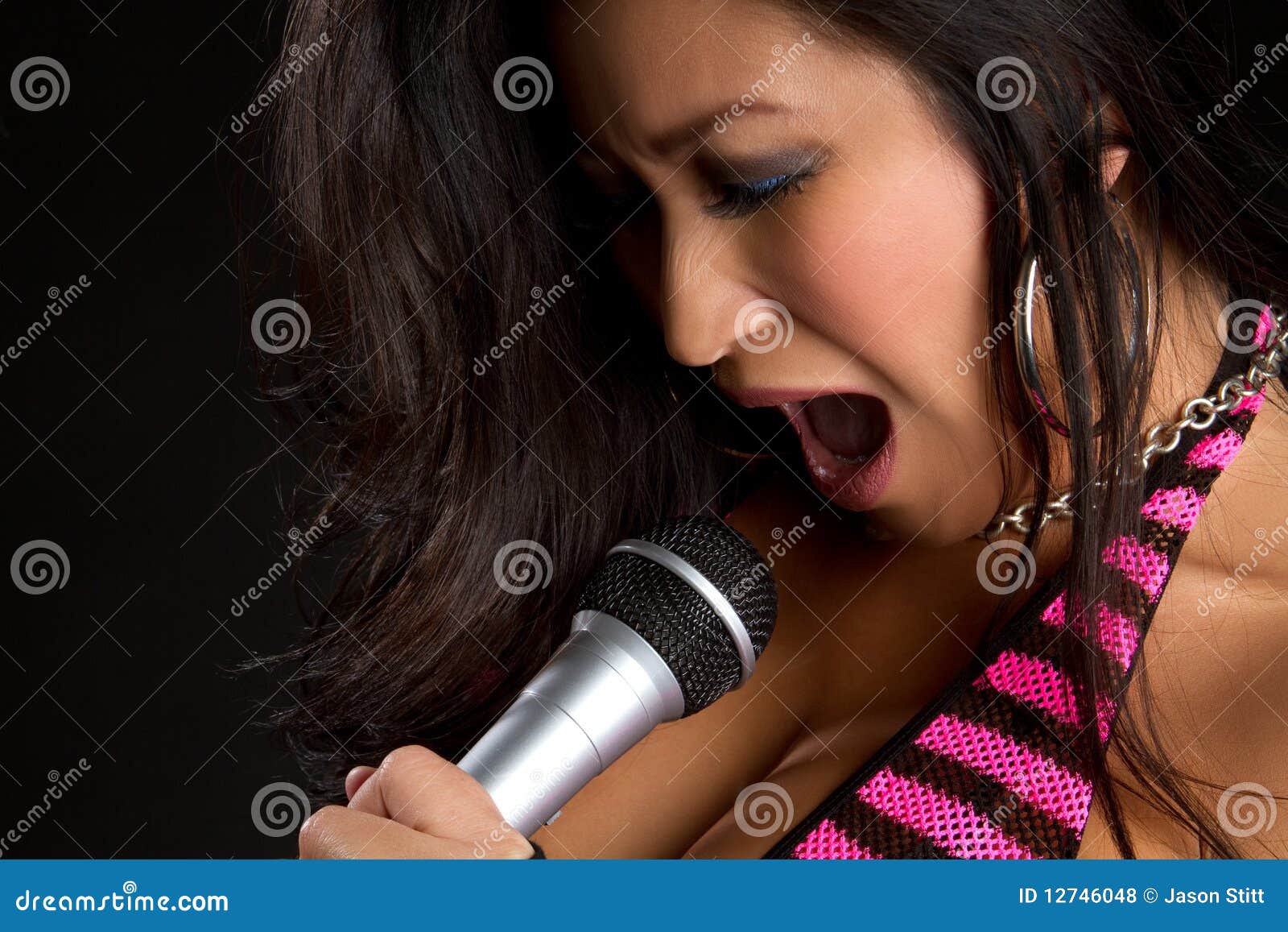 Singer stock photo. Image of serious, posing, music, japanese - 12746048