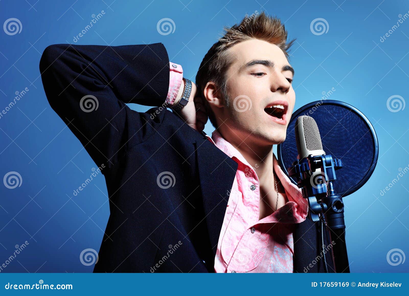 Singer stock image. Image of rock, happiness, expression - 17659169