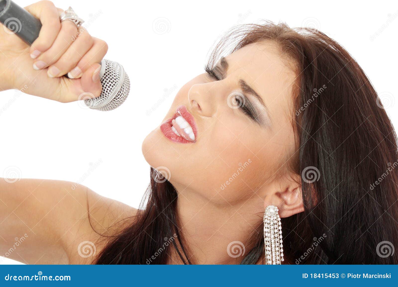 Singer stock image. Image of live, beauty, record, open - 18415453