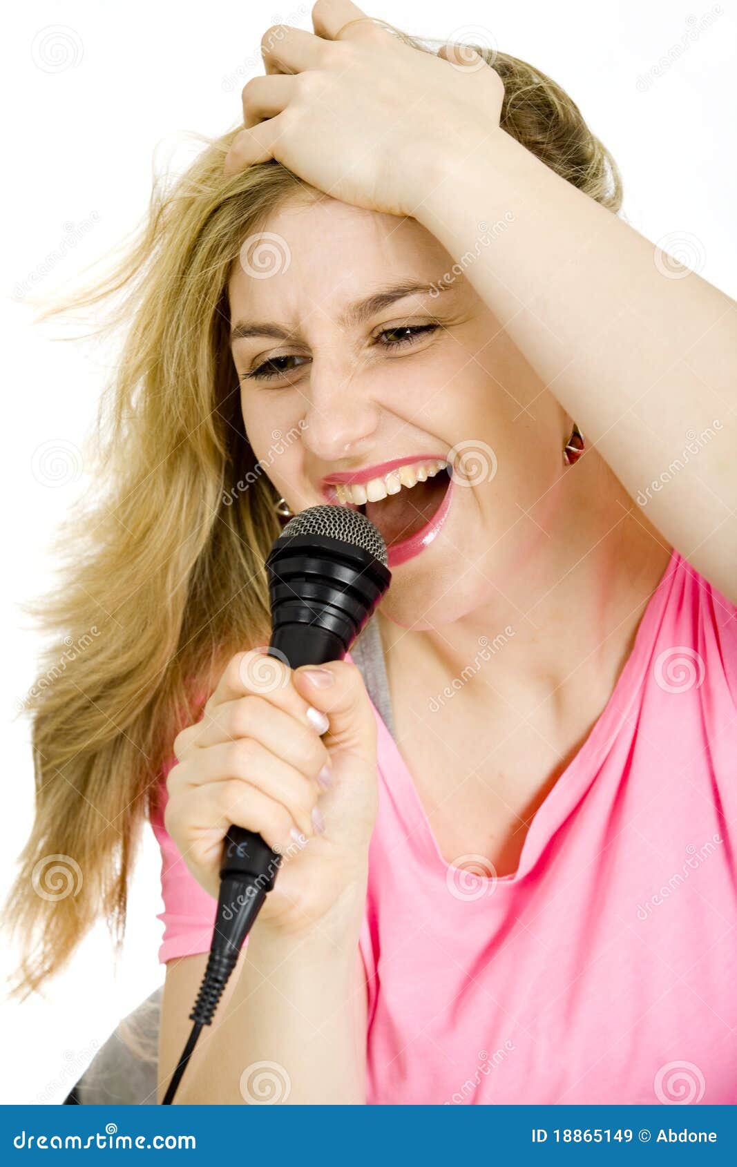Singer stock image. Image of leisure, lifestyle, head - 18865149