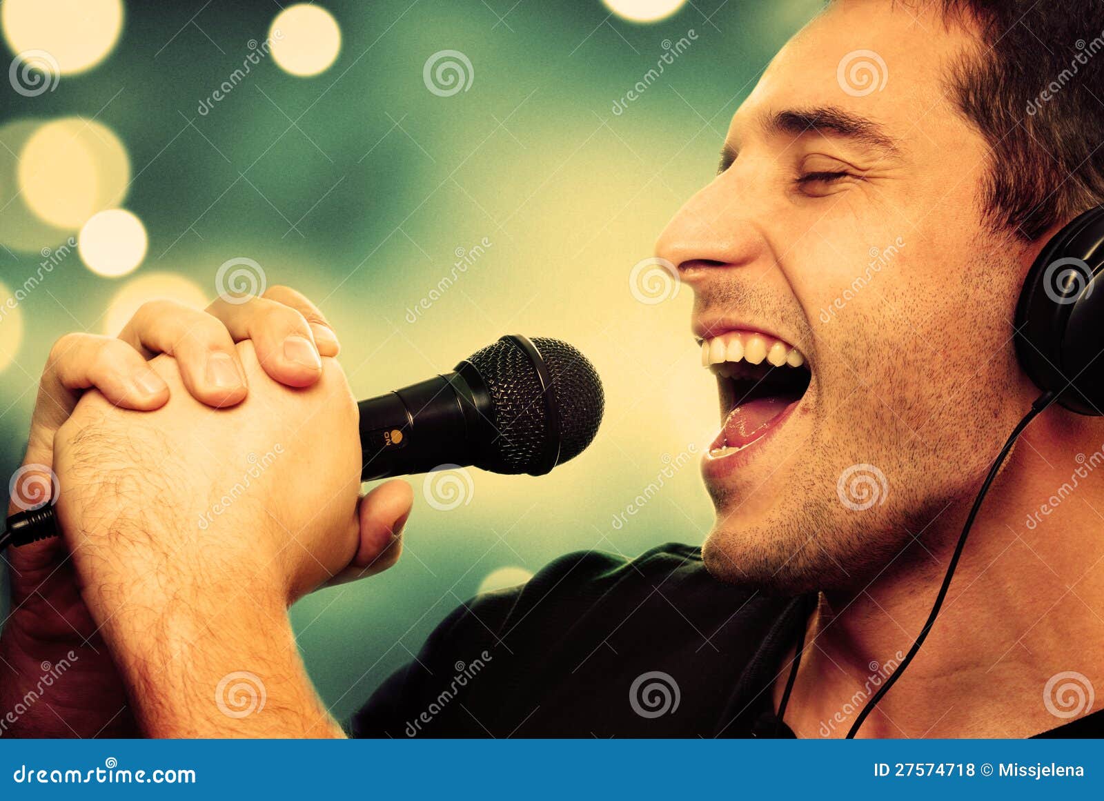 Singer stock photo. Image of light, grunge, background - 27574718