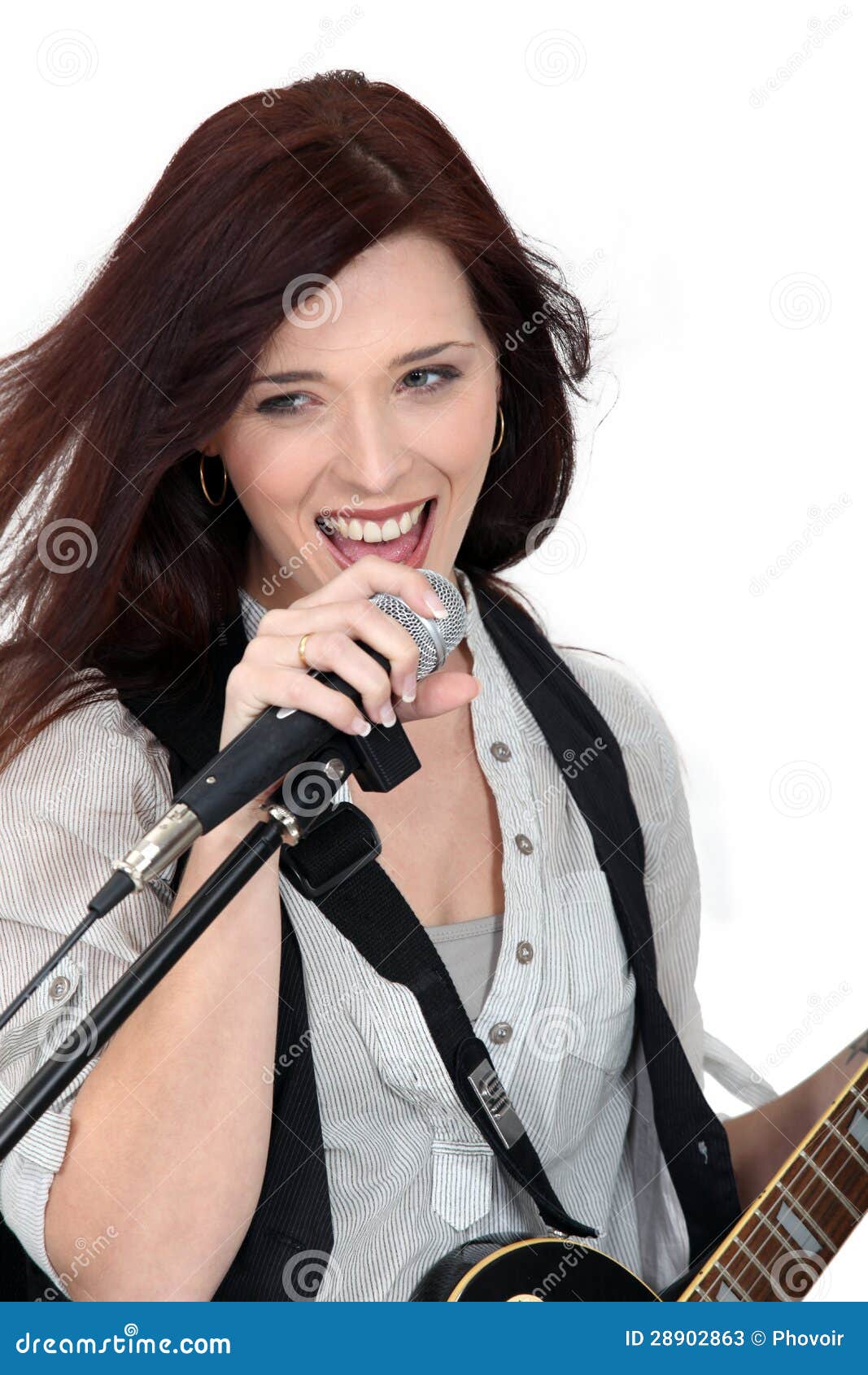 Singer stock image. Image of adult, beauty, player, female - 28902863