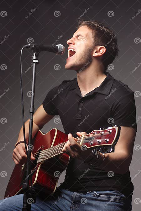 Singer stock photo. Image of song, singer, microphone - 5385854