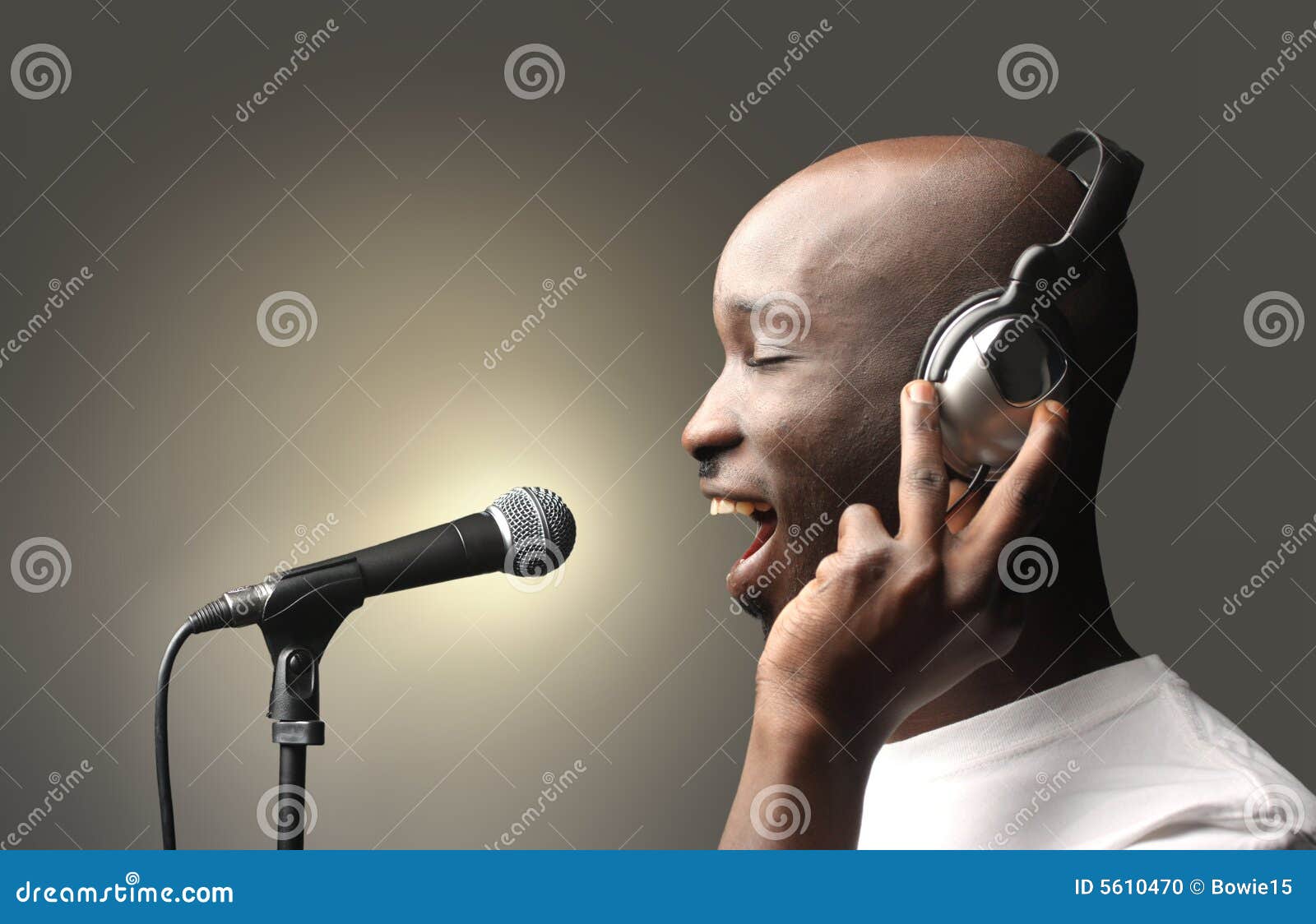 Singer stock photo. Image of studio, earphones, passion - 5610470