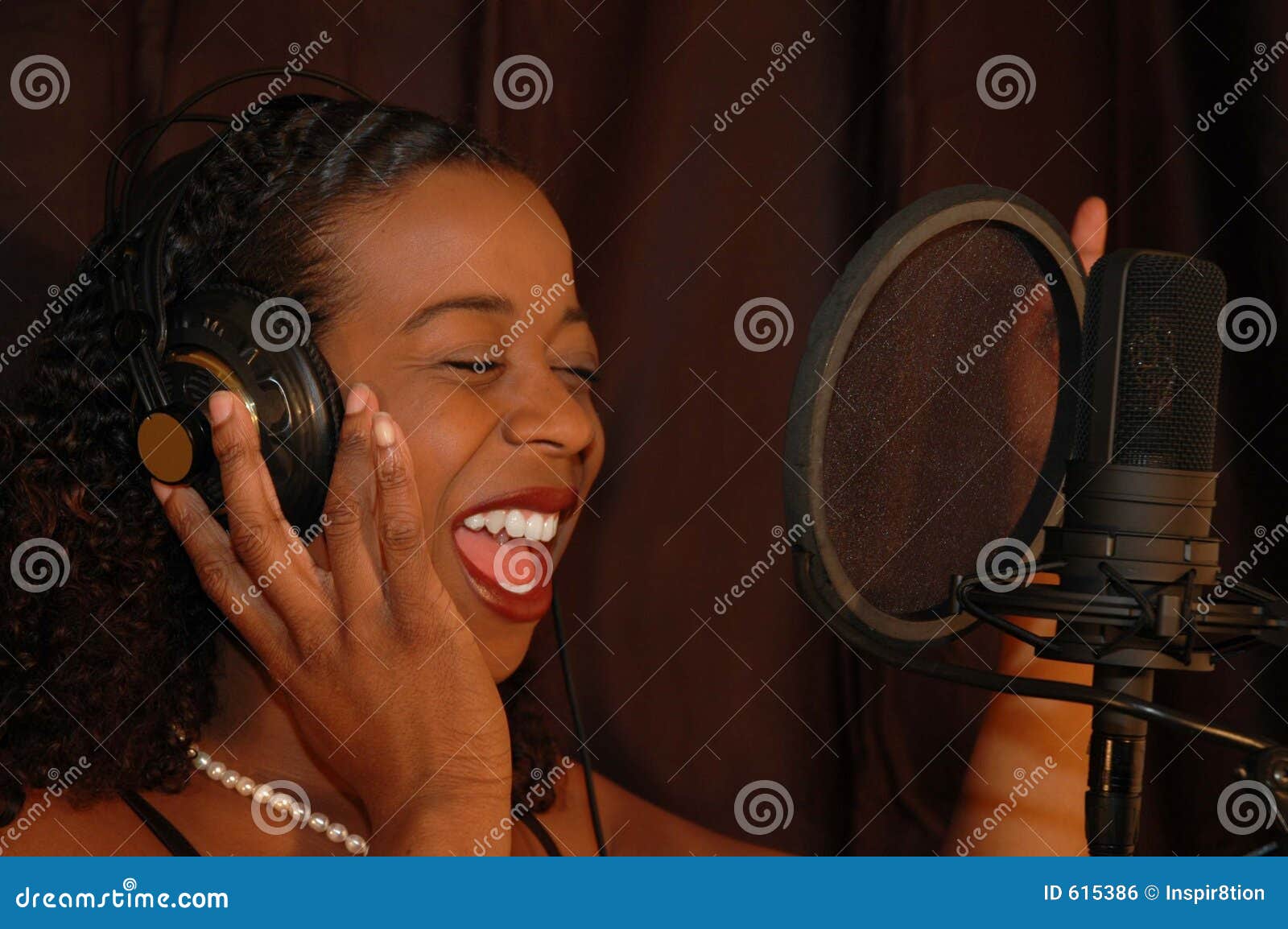 Singer stock photo. Image of female, musician, session - 615386