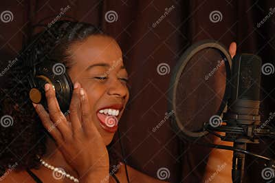 Singer stock photo. Image of female, musician, session - 615386