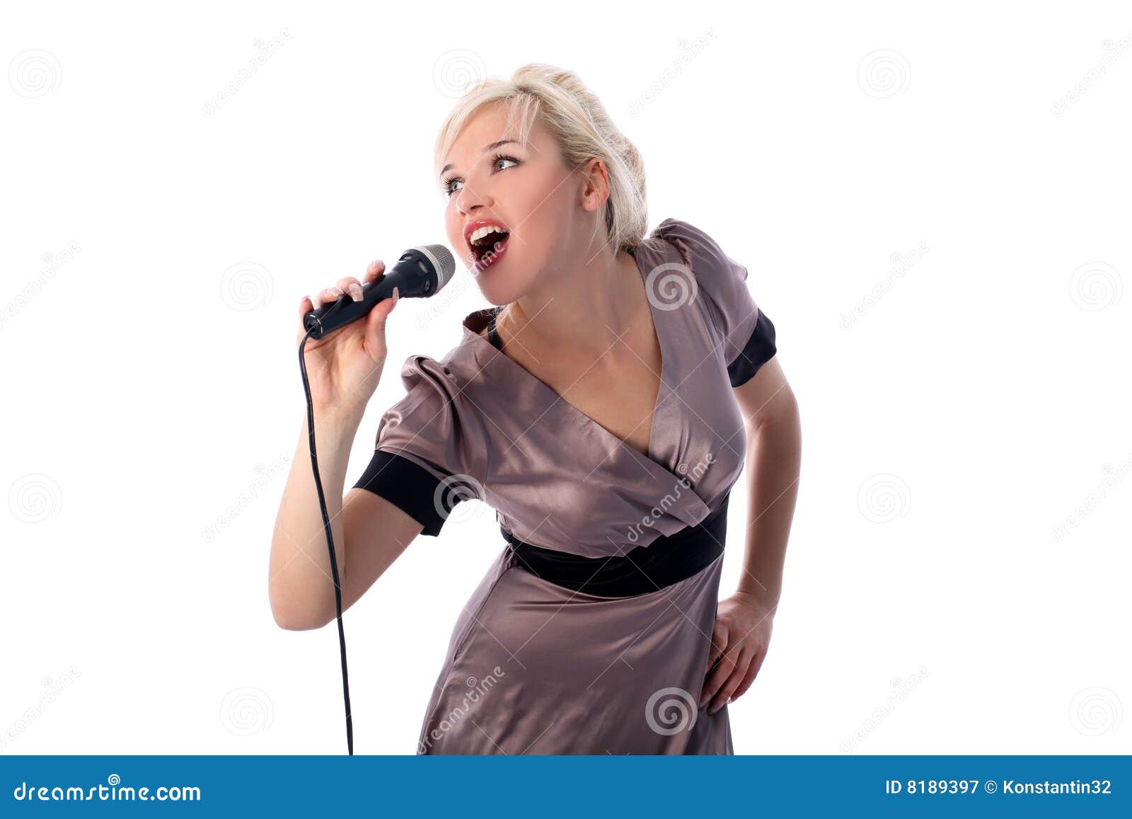 Singer stock image. Image of record, audio, singer, hand - 8189397