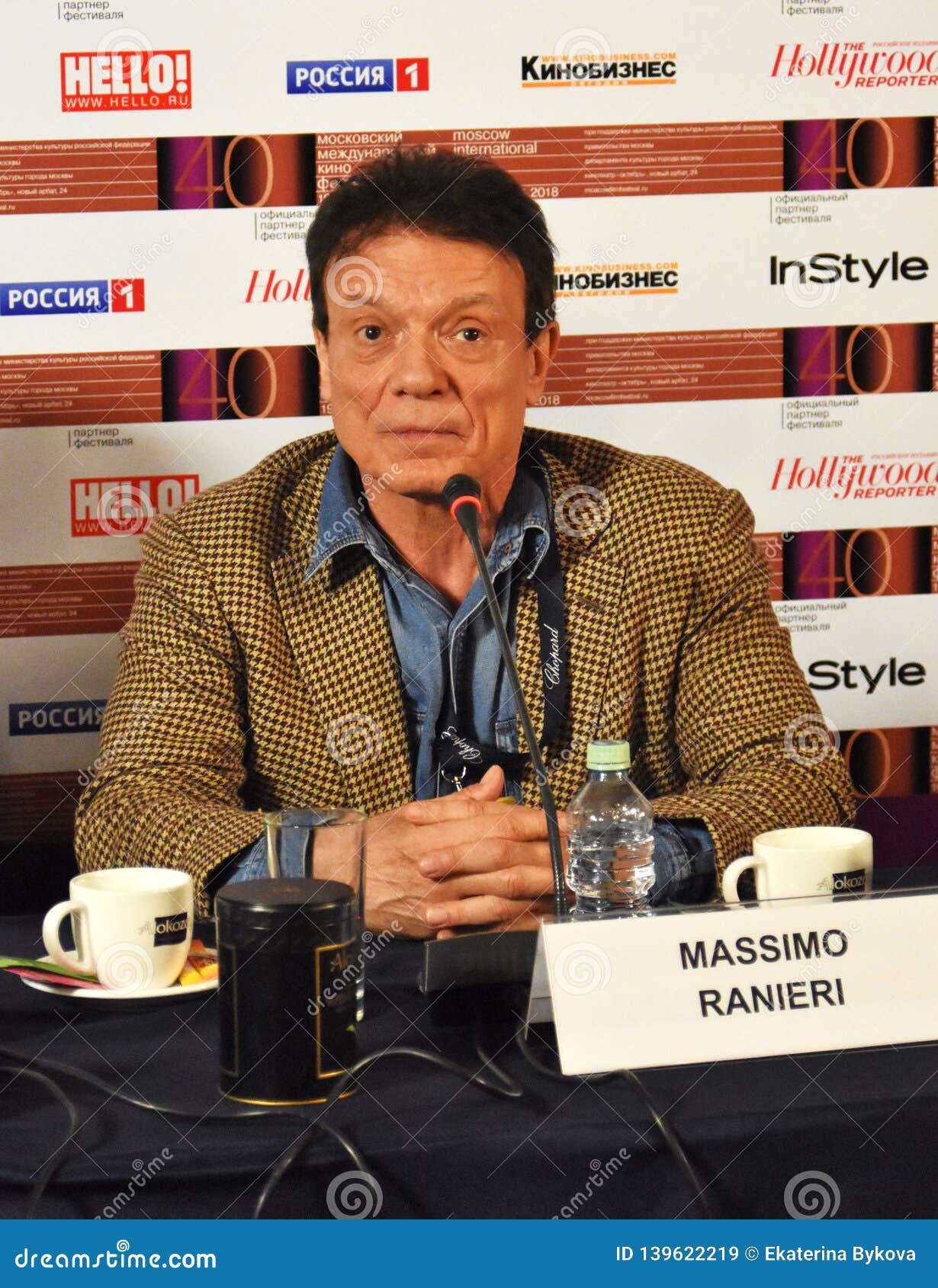 Singer Actor Massimo Ranieri Italy At 40th Moscow International Film Festival Editorial Stock