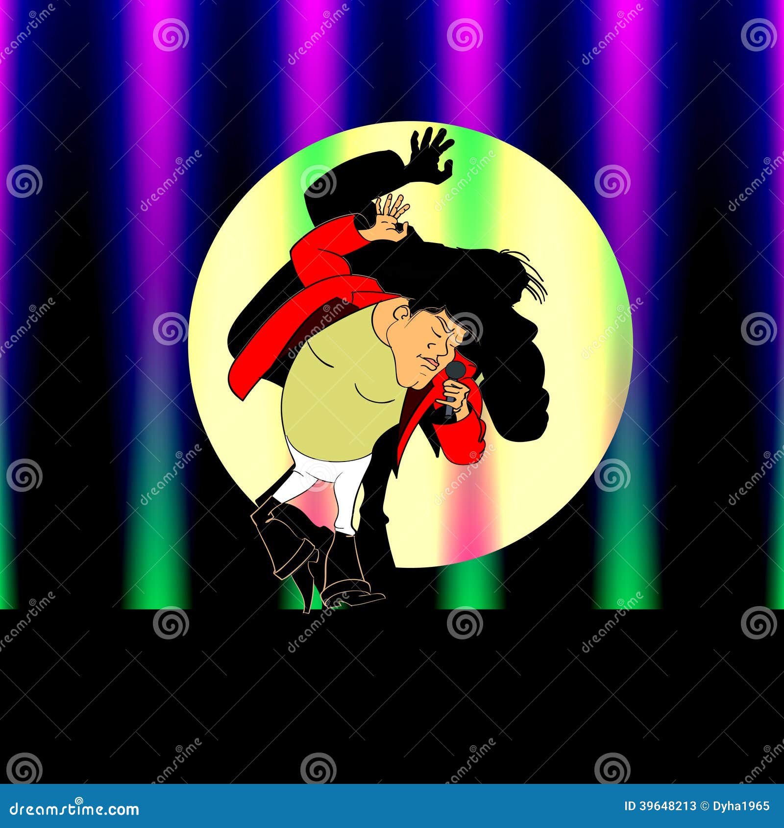 Singer2 stock vector. Illustration of dance, person, musical - 39648213
