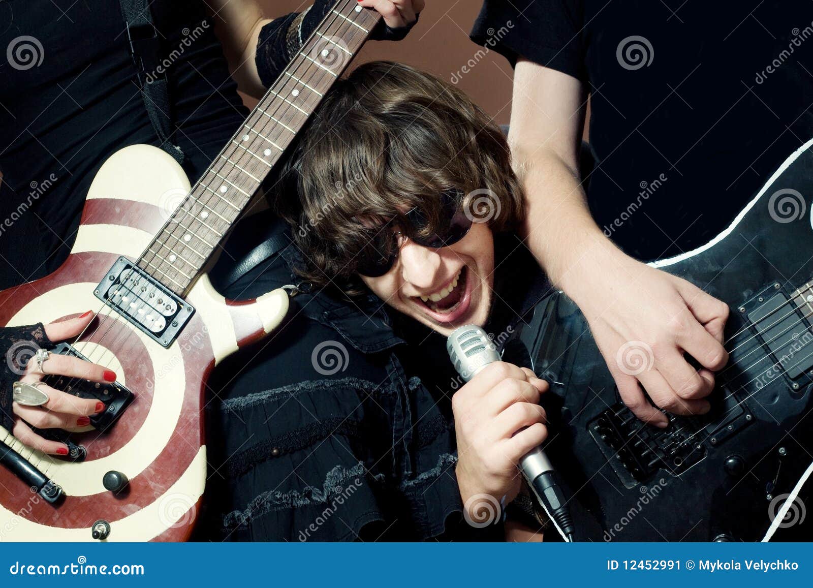 Singer on concert stock image. Image of musician, popular - 12452991
