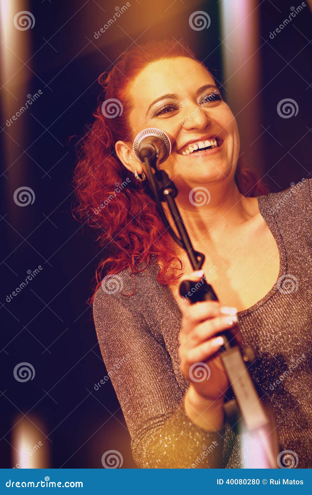 Singer stock photo. Image of dress, glamor, entertain - 40080280