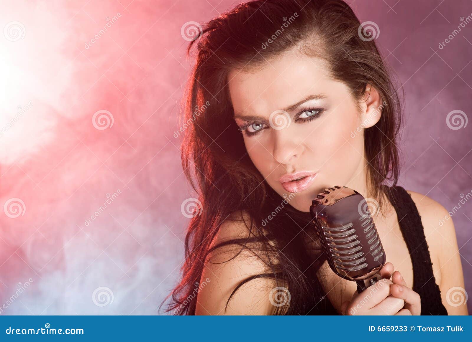 Singer girl stock image. Image of musician, swinging, band - 6659233