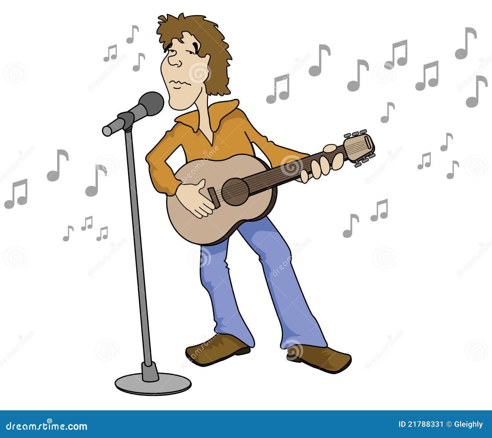 Singer Cartoon Vector | CartoonDealer.com #30383437