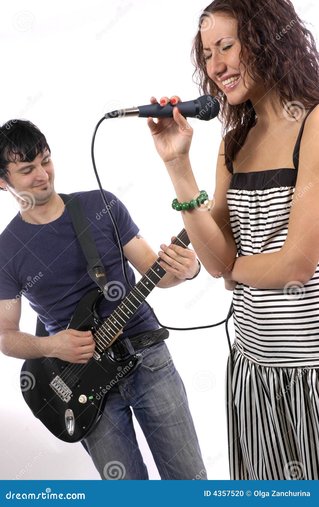 Singer And Guitarist Stock Photo - Image: 4357520