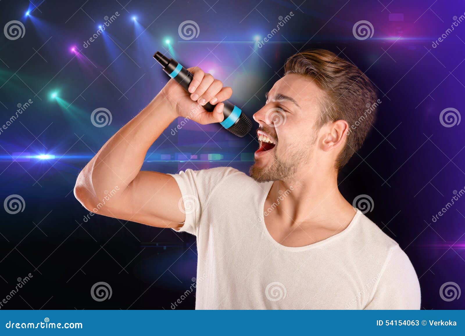 Singer stock image. Image of isolated, musical, passion - 54154063