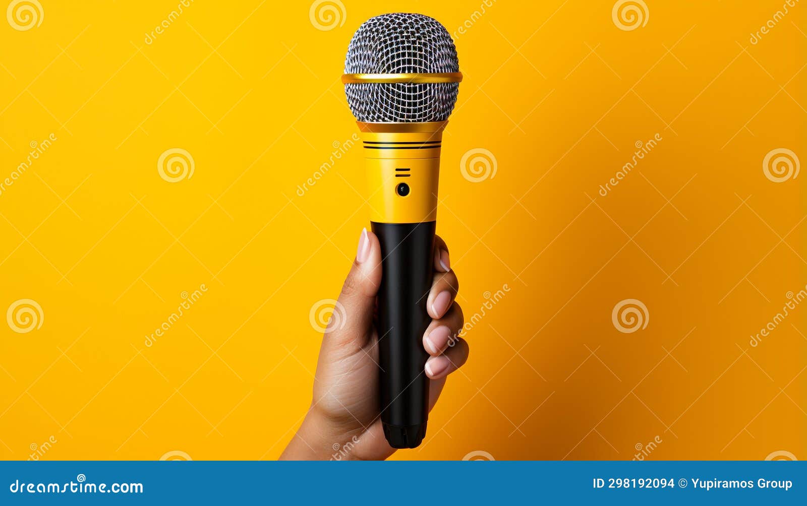 Singer Holding Microphone, Performing on Stage, Captivating the ...