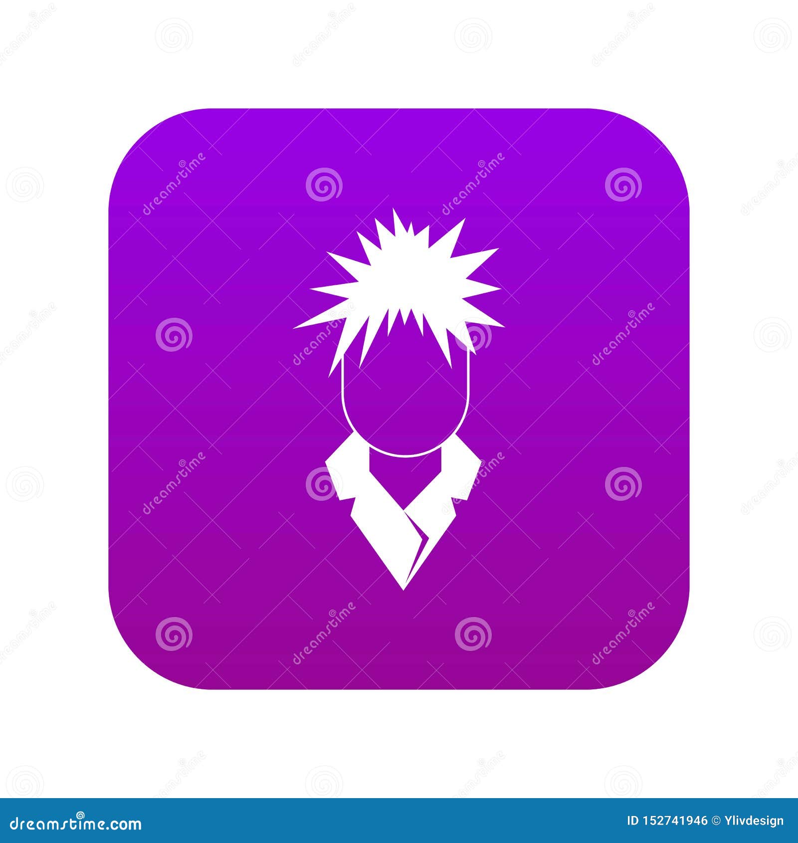 Singer icon digital purple stock vector. Illustration of song - 152741946