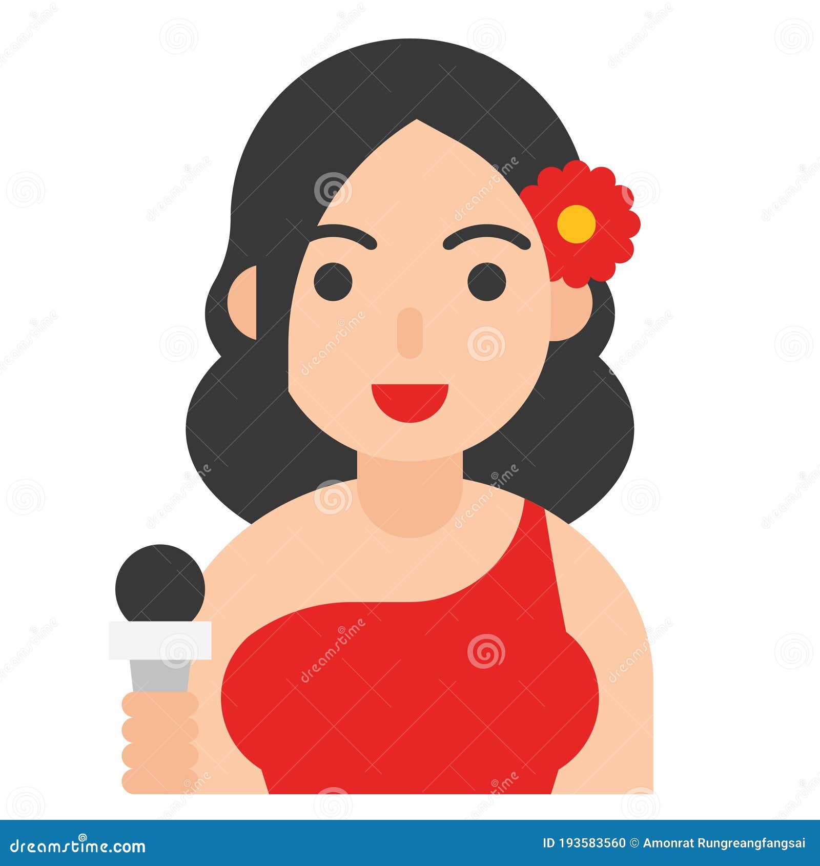Singer Icon Vector From Classics Collection. Thin Line Singer Outline ...