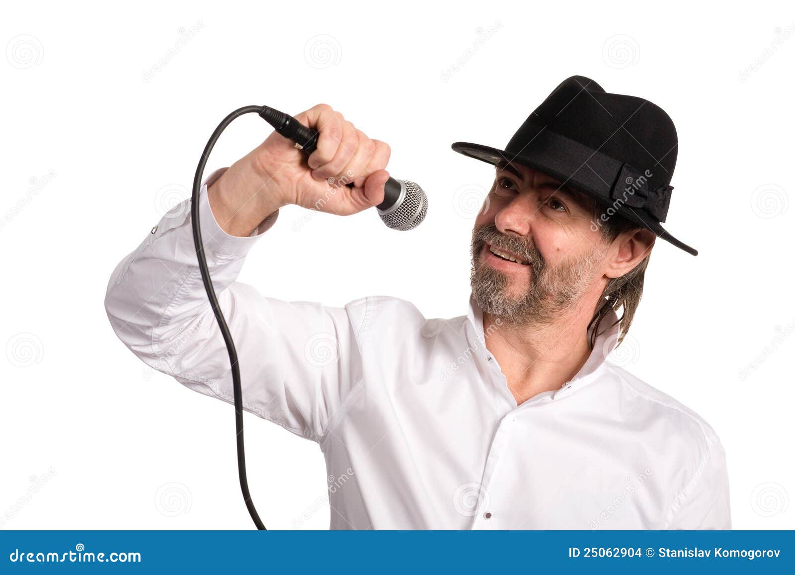 Singer with microphone stock photo. Image of entertainment - 25062904