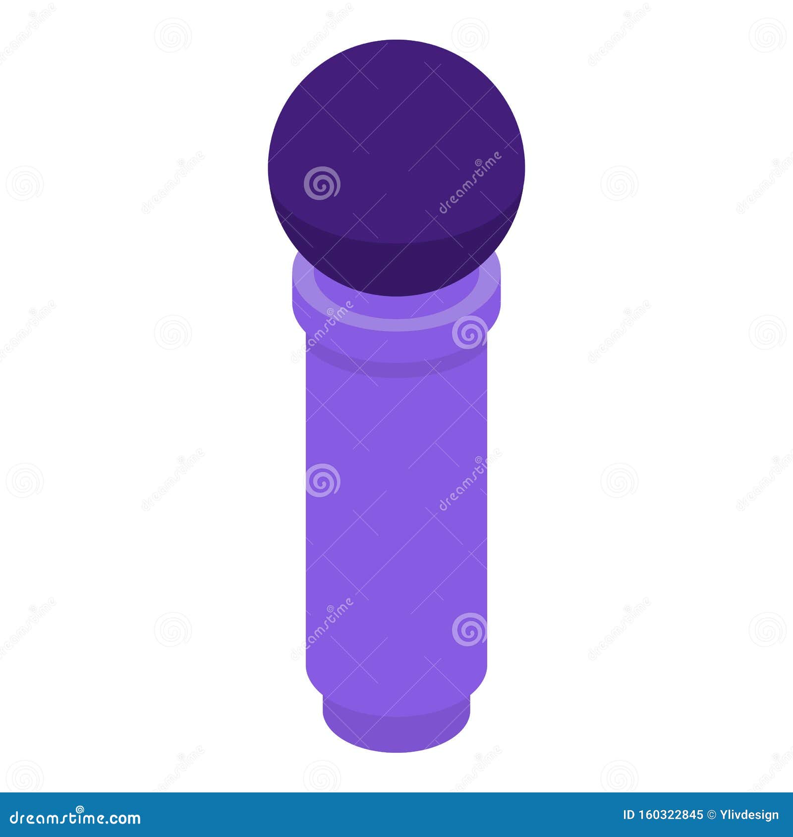 Singer Microphone Icon, Isometric Style Stock Vector - Illustration of ...