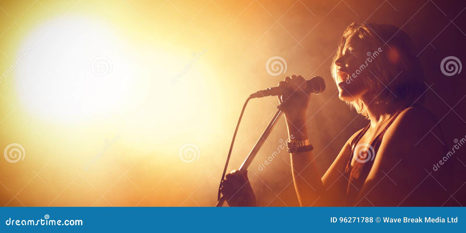 Singer performing in club stock photo. Image of glowing - 96271788
