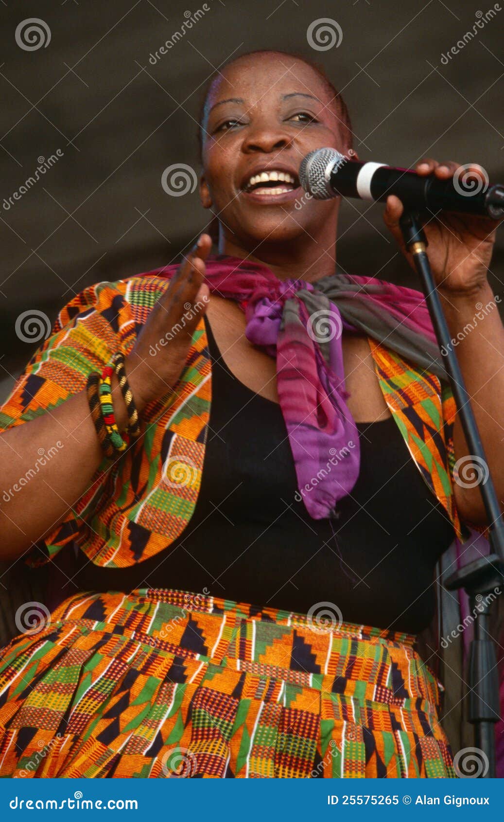 A Singer Performing at a Concert in South Africa Editorial Image ...