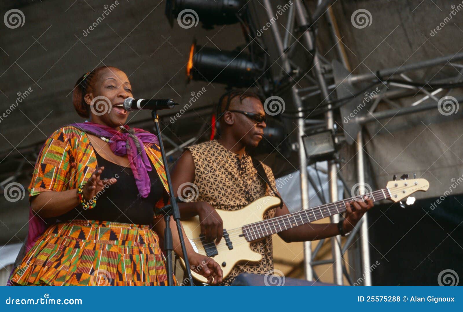 Singer Performing Song Firely On Stage Closeup. Silhouette Unknown Man ...