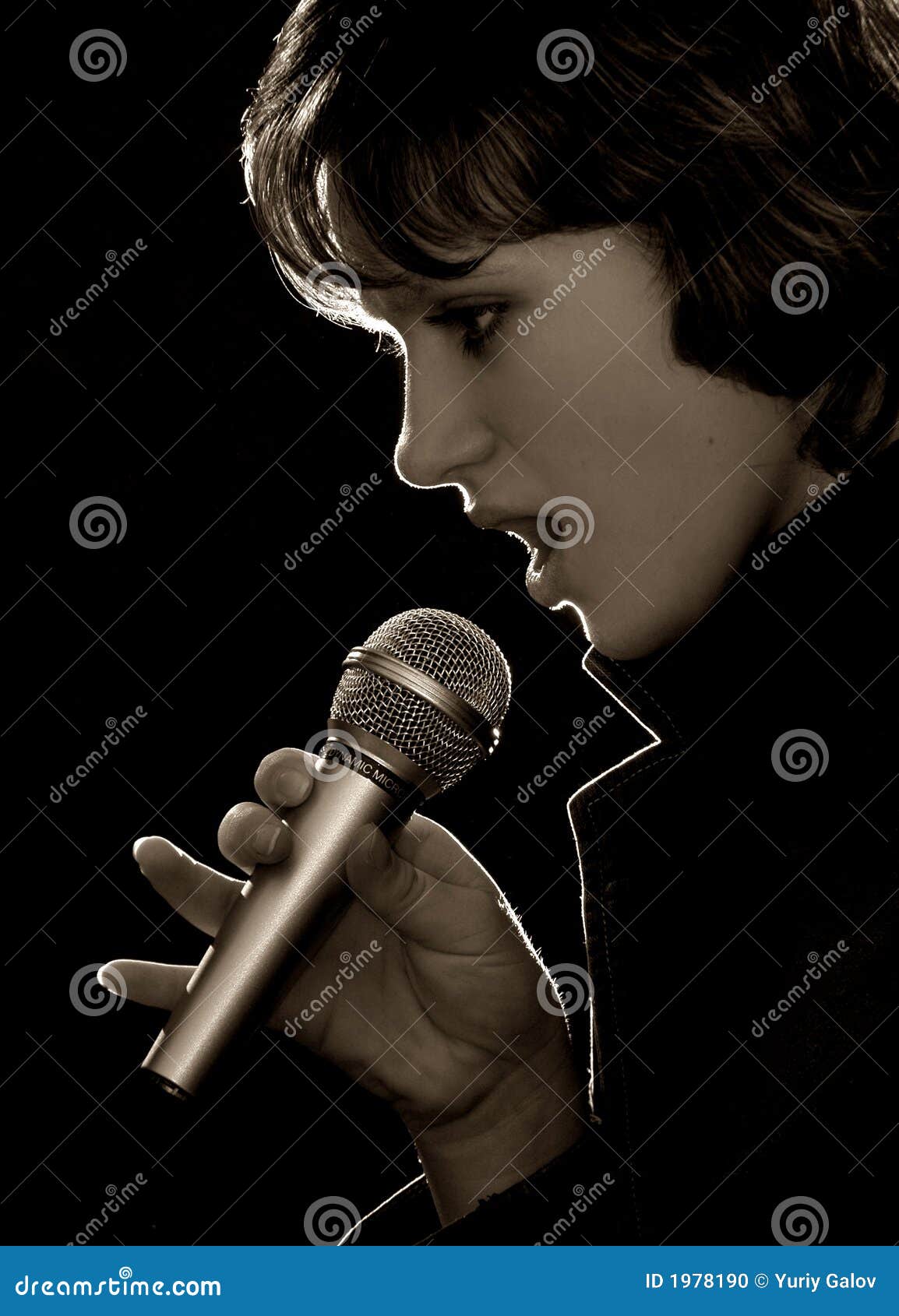 Singer Performing Night-club Stock Photo - Image of musical, model: 1978190