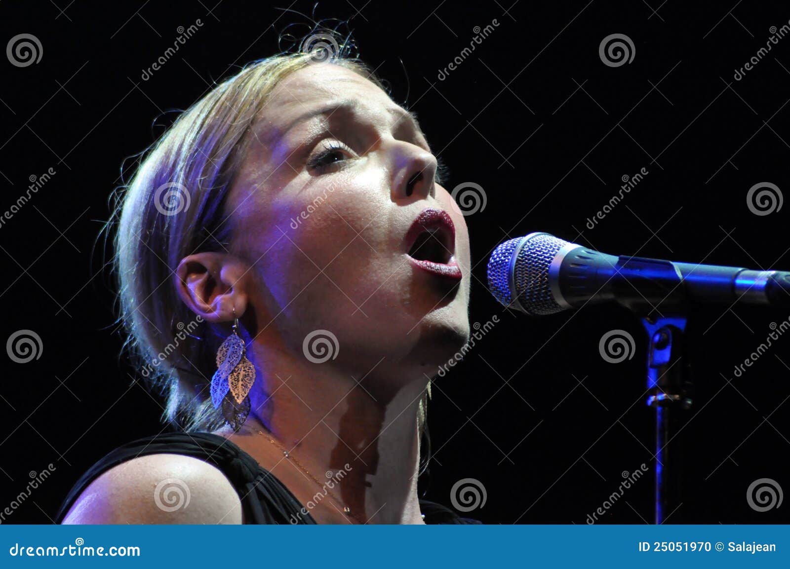 Singer from Pink Martini Band Performs Live Editorial Image - Image of ...