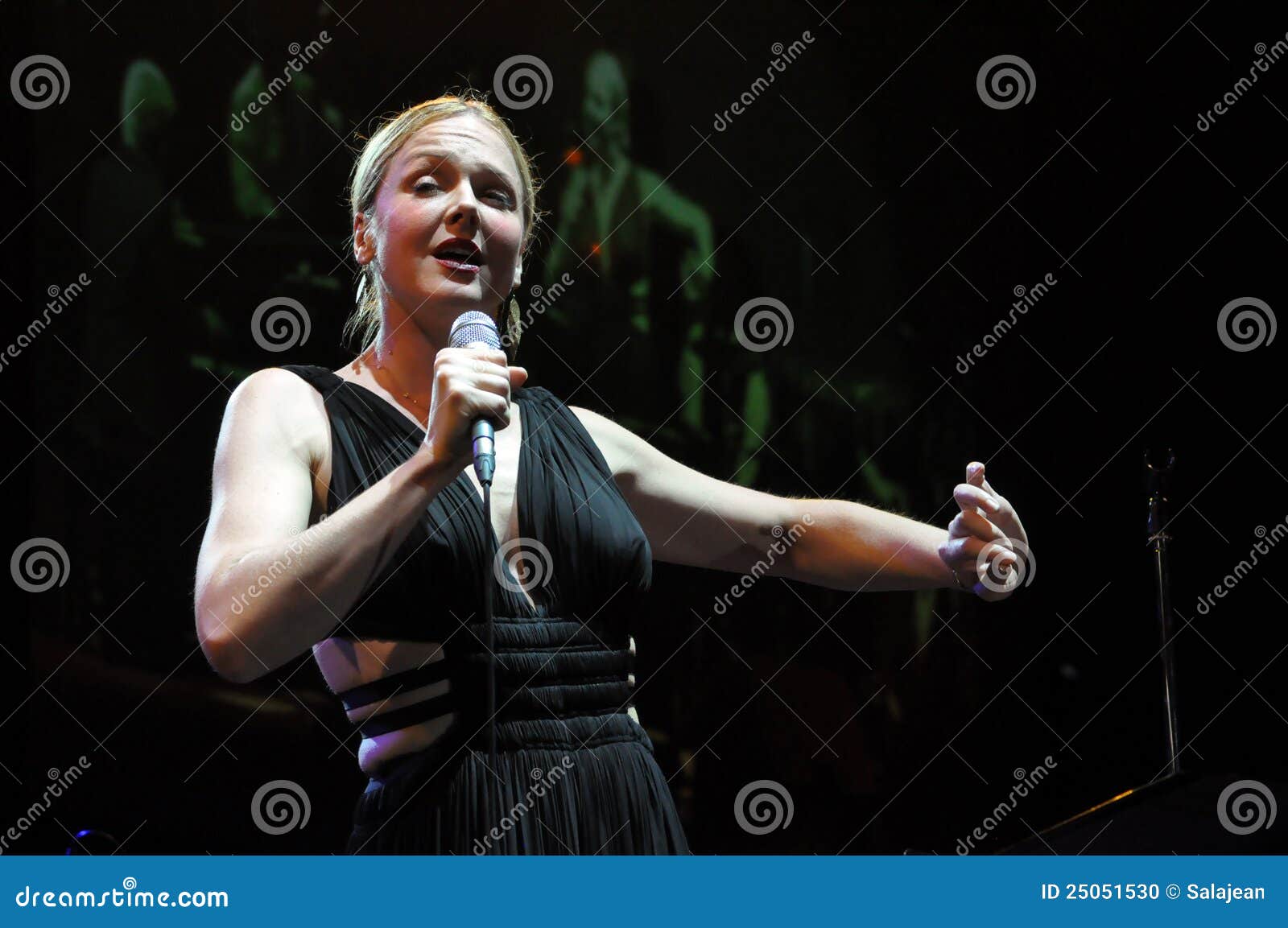 Singer From Pink Martini Performs Live Editorial Image - Image: 25051530