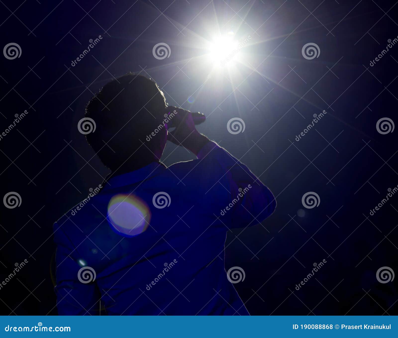 Singer Sing a Song in Concert Stock Photo - Image of performer, singer ...