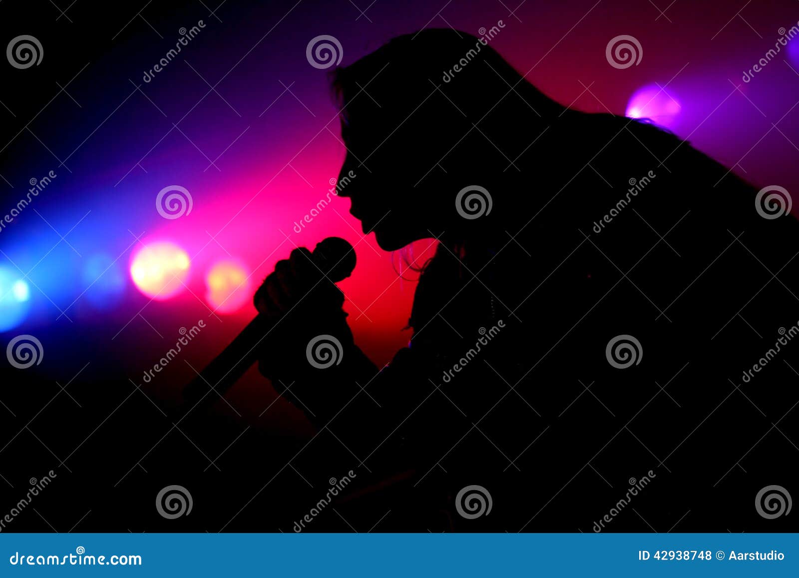 Singer on stage editorial stock photo. Image of folk - 42938748