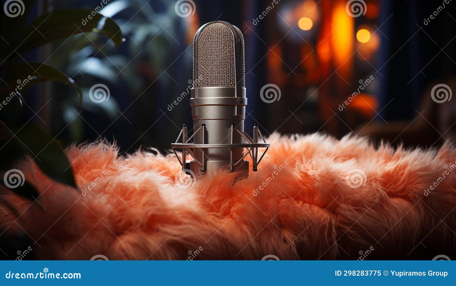 Singer on Stage, Close Up, Broadcasting Rock Music with Microphone ...