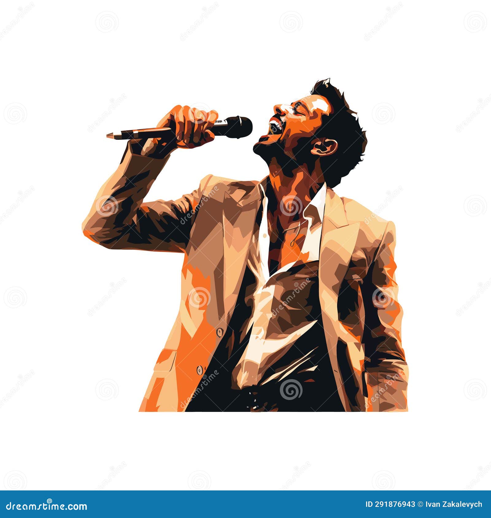 Singer. Vector Illustration Design Stock Illustration - Illustration of ...