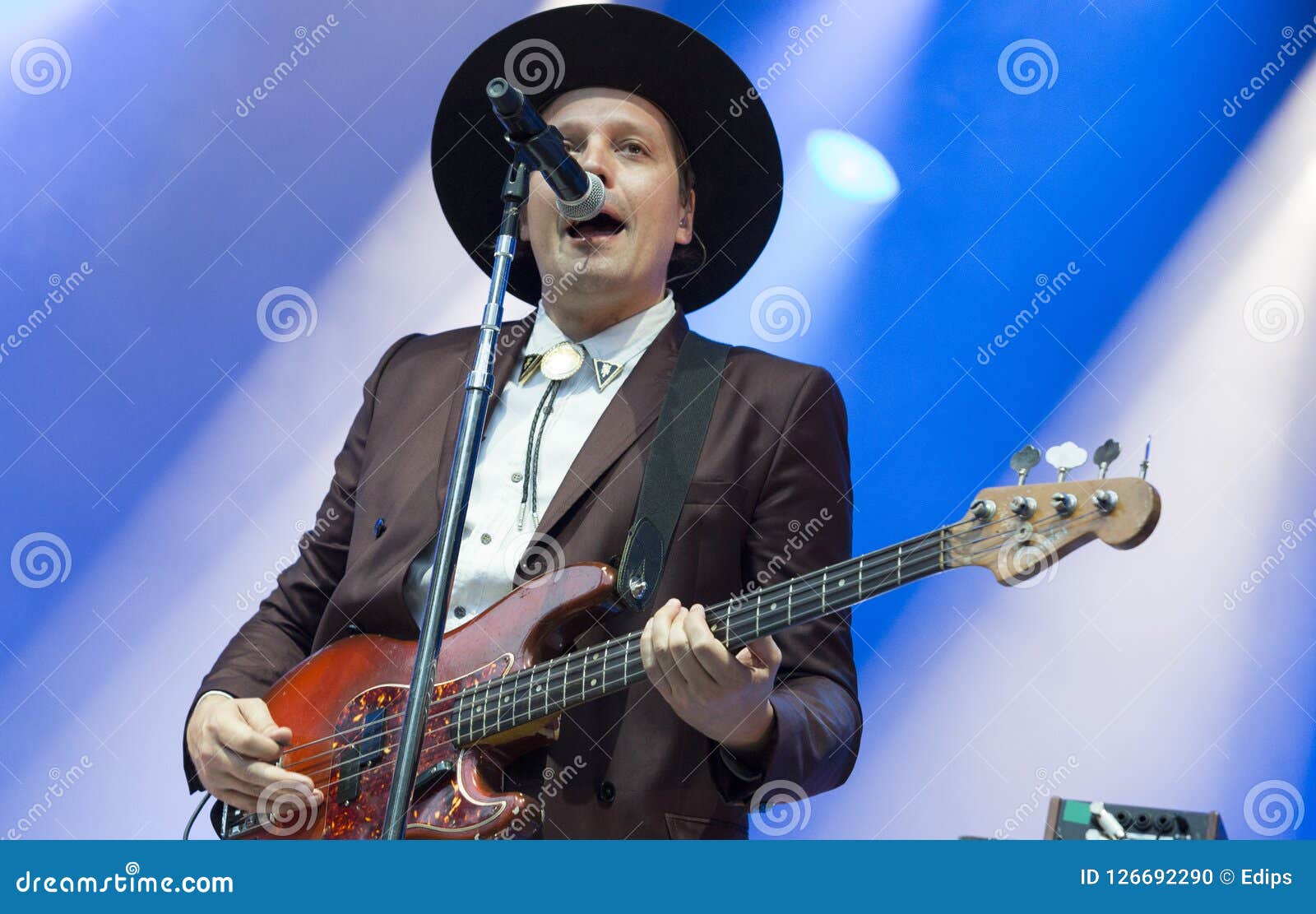Singer Win Butler Performs with Canadian Band Arcade Fire Editorial ...