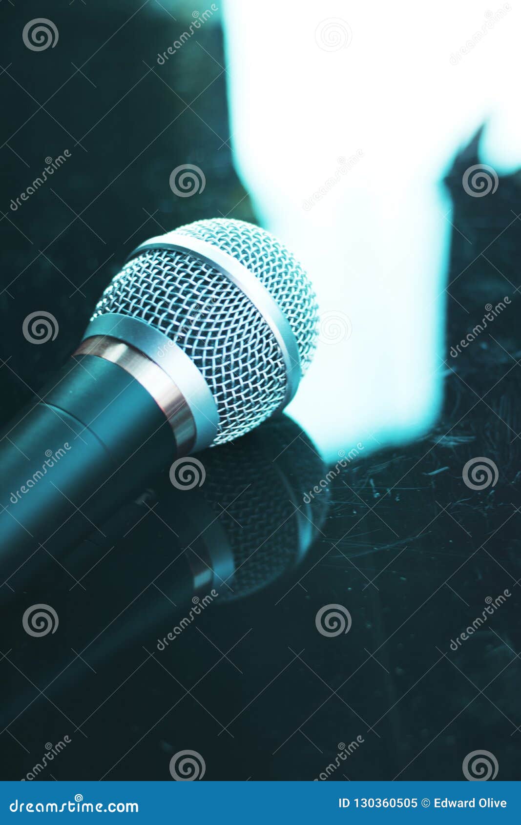 Singers Concert Stage Microphone Stock Image - Image of performance ...
