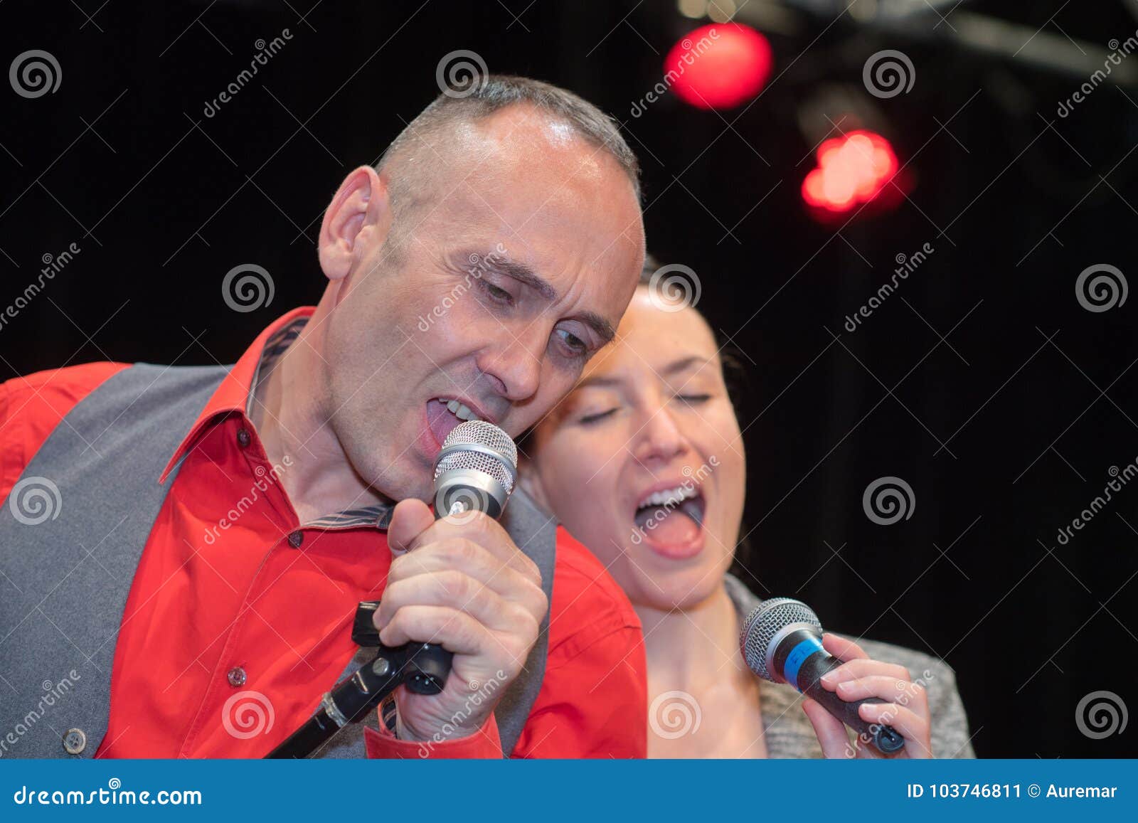Singers Having Duet on Stage Stock Image - Image of master, concert ...