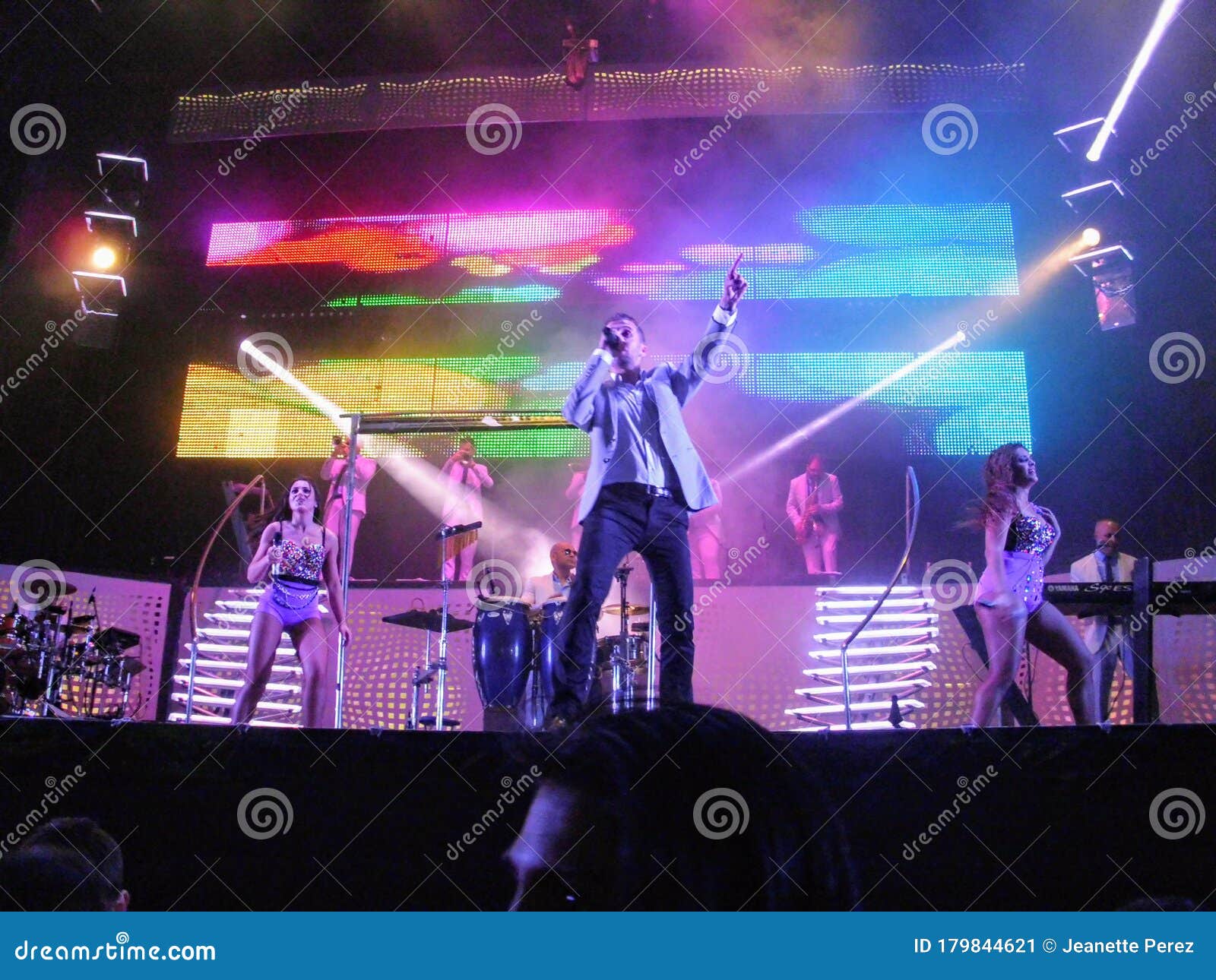 Singers And Musicians On A Stage Editorial Photo - Image of nightclub ...